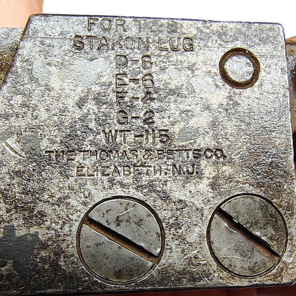 T&B Thomas & Betts WT115 A Stakon Large Hand Crimper Crimp Tool 2 4 6 8 ...