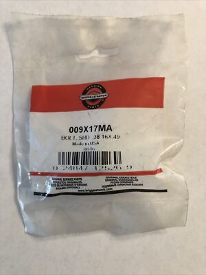 009X17MA Briggs And Stratton BOLT, SHOULDER MU-009X30MA .38 16x .49 | eBay