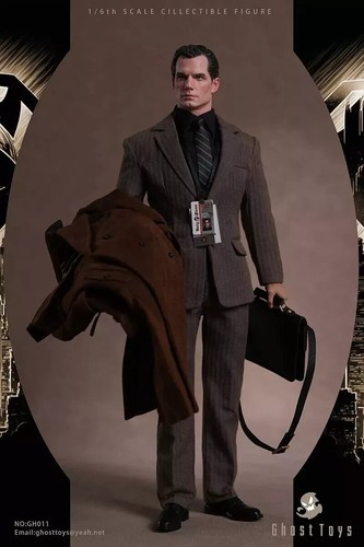 New Ghost Toys GH-011 1/6 Metropolis Journalist Clark 12" Action Figure ...
