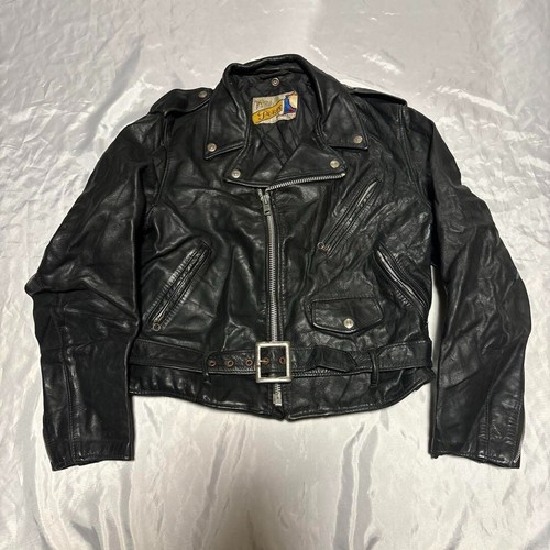 SCHOTT 618 Double Riders Jacket Leather Size 42 men | eBay
