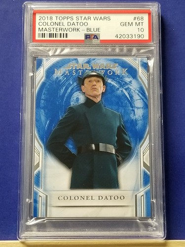 Colonel Datoo - 2018 Star Wars Masterwork Blue Parallel #68 PSA 10 | eBay