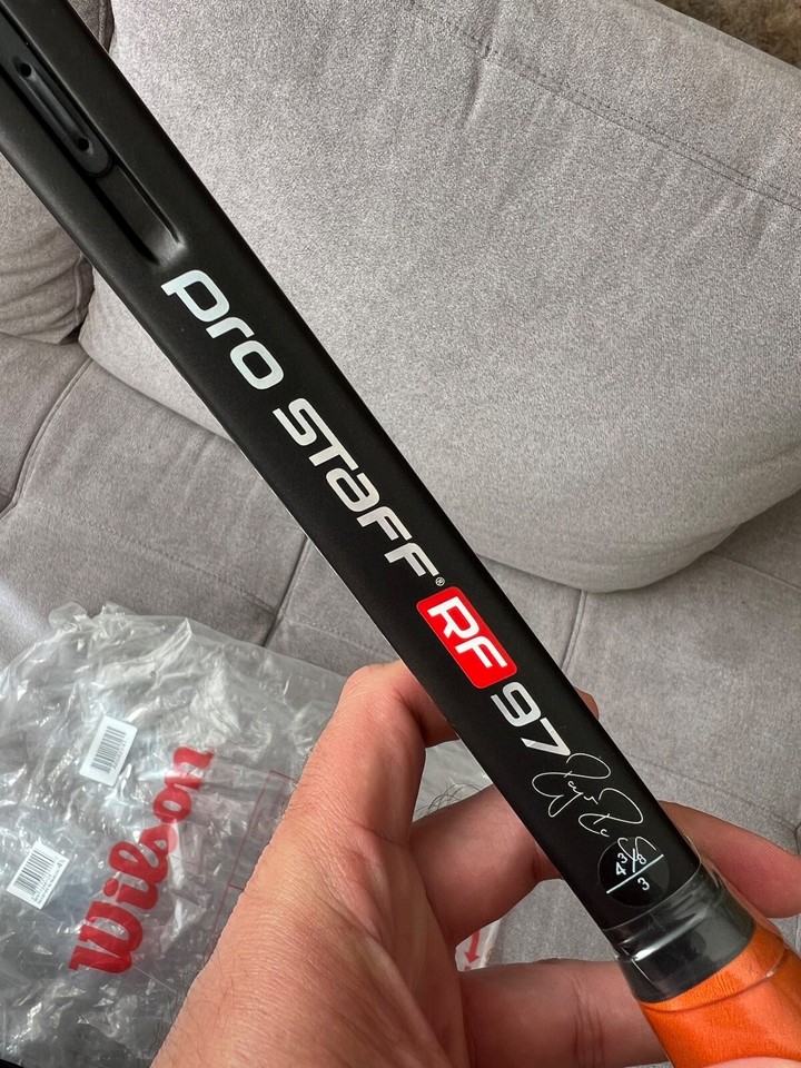 New Old Stock - Wilson Pro Staff RF97 The Roger Federer Autograph 4 3/8 ...