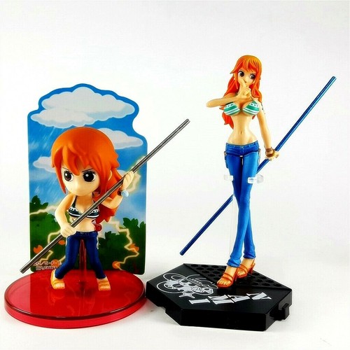One Piece Nami Mini Figure Set of 2 Anime Toy | eBay