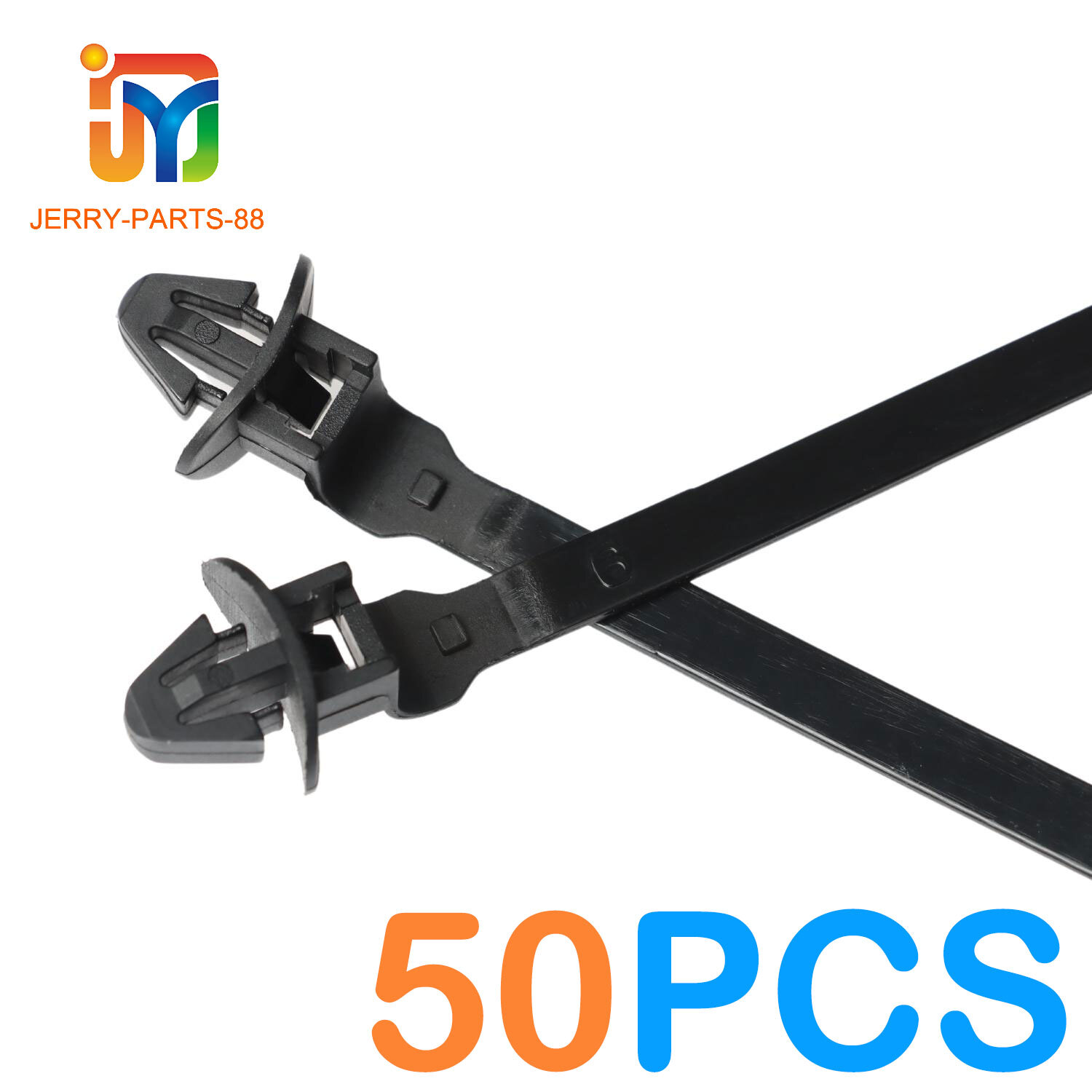 New 50x Automotive Cable Strap Push Mount Wire Tie Retainer Clip Clamp ...