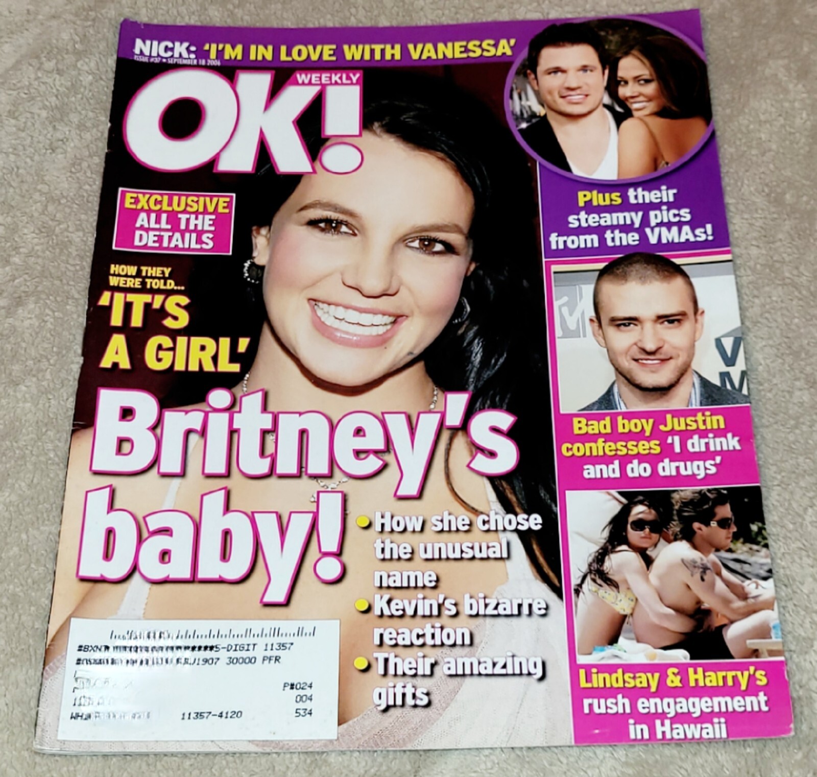 Britney Spears Baby Girl Ok Magazine Sept 18 2006 Excellent Condition ...