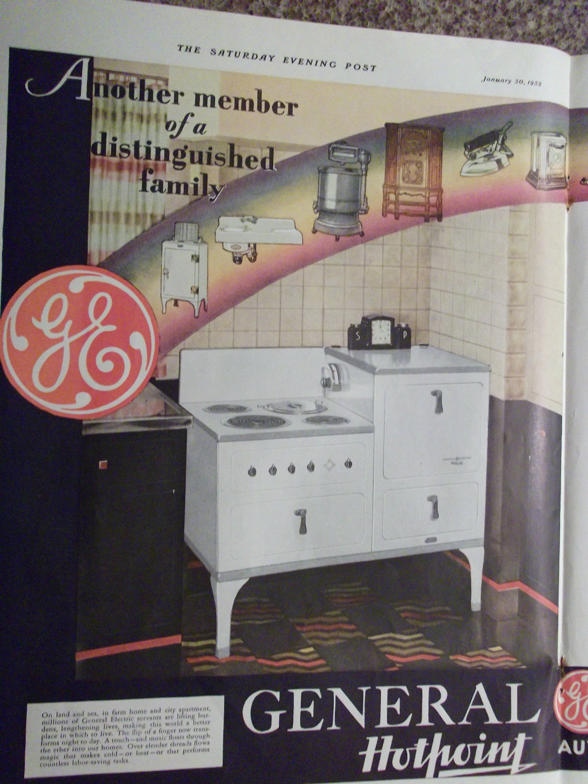 1932 General Electric Hotpoint Automatic Electric Range 2 Page ...