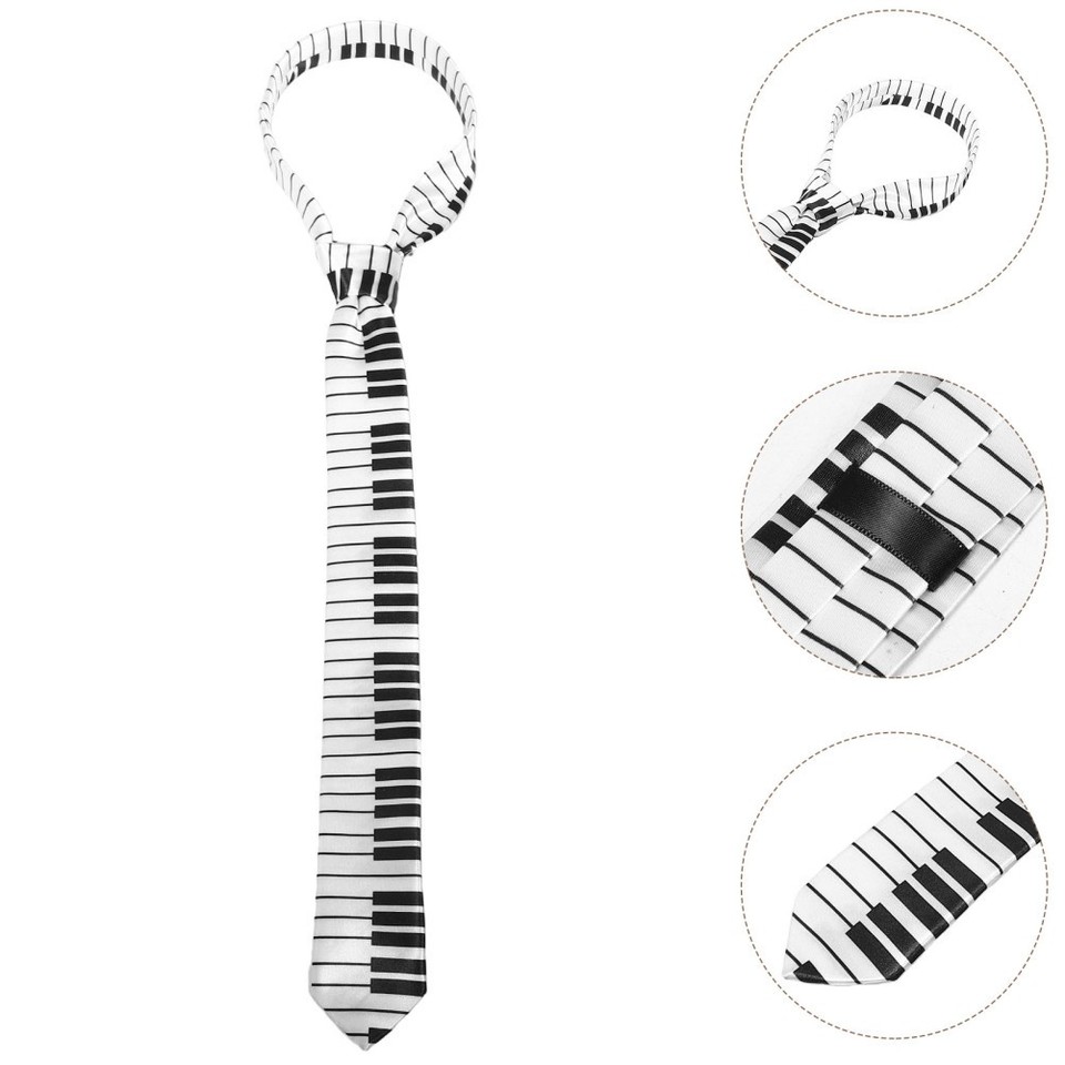 Piano Neck Tie Party Favor Music Key Necktie Decorative Ornament | eBay
