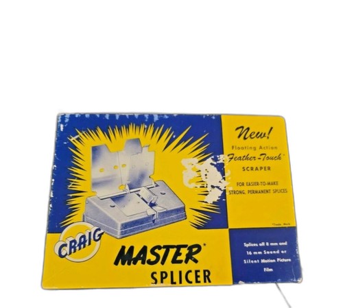 Craig Master Splicer for 8 & 16 mm Film Vintage | eBay