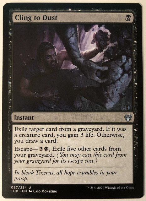 MTG Cling to Dust Theros Beyond Death 087/254 Regular Uncommon for sale ...