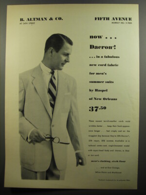 1952 B. Altman & Co. Summer Suits by Haspel of New Orleans ...