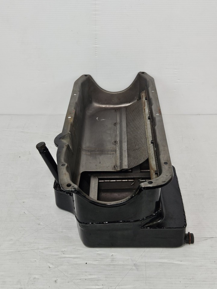 HAMBURGERS SBC OIL PAN drag race car hot street rod strip nostalgic ...