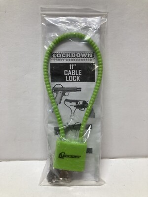 Firearm Handgun Rifle Shotgun Cable Lock 11" Lockdown Brand New DOJ ...