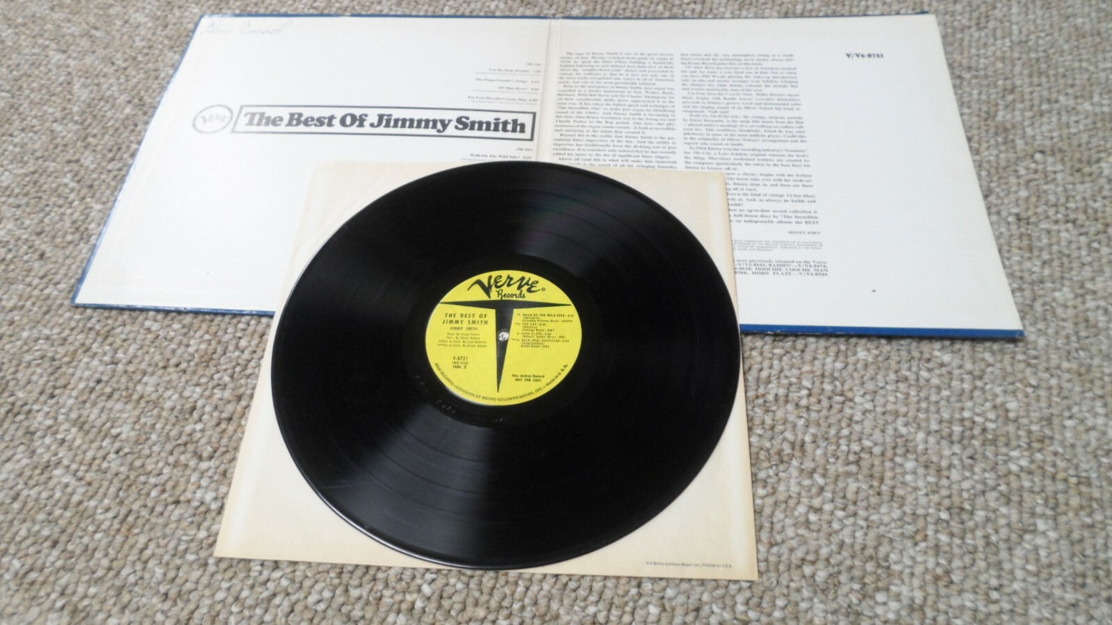 The Best of Jimmy Smith LP Vinyl Record. Verve V-8721 | eBay