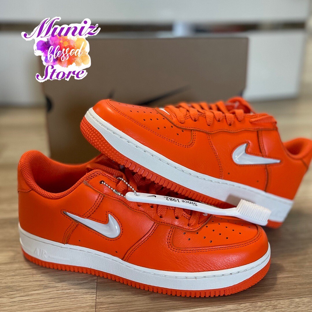 OG Nike Air Force 1 Low Men Sz 8.5 Jewel Safety Orange AF1 High Retro 1 ...