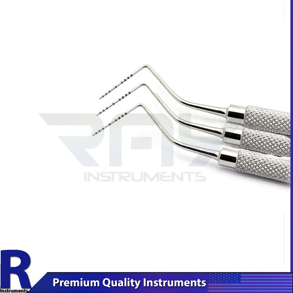 Set of 3 Perio Probes William Dental Periodontal Probes Color Coaded ...