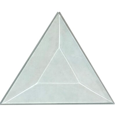 6" Clear Triangle Glass Bevel 10Pack | eBay
