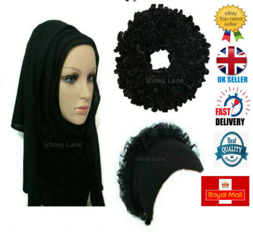 Big Scrunchie Volumizer Scarf Volumising Hijab Hair Tie Bun Velvet ...