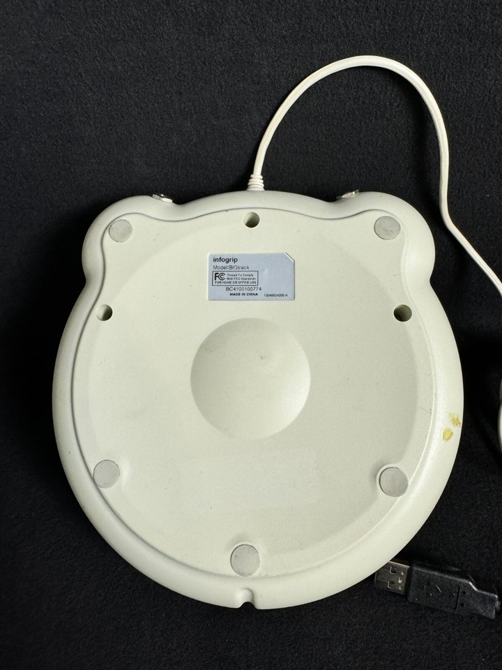 Infogrip BIGTrack Trackball Mouse 3" Ergonomic USB Trackball - Preowned ...