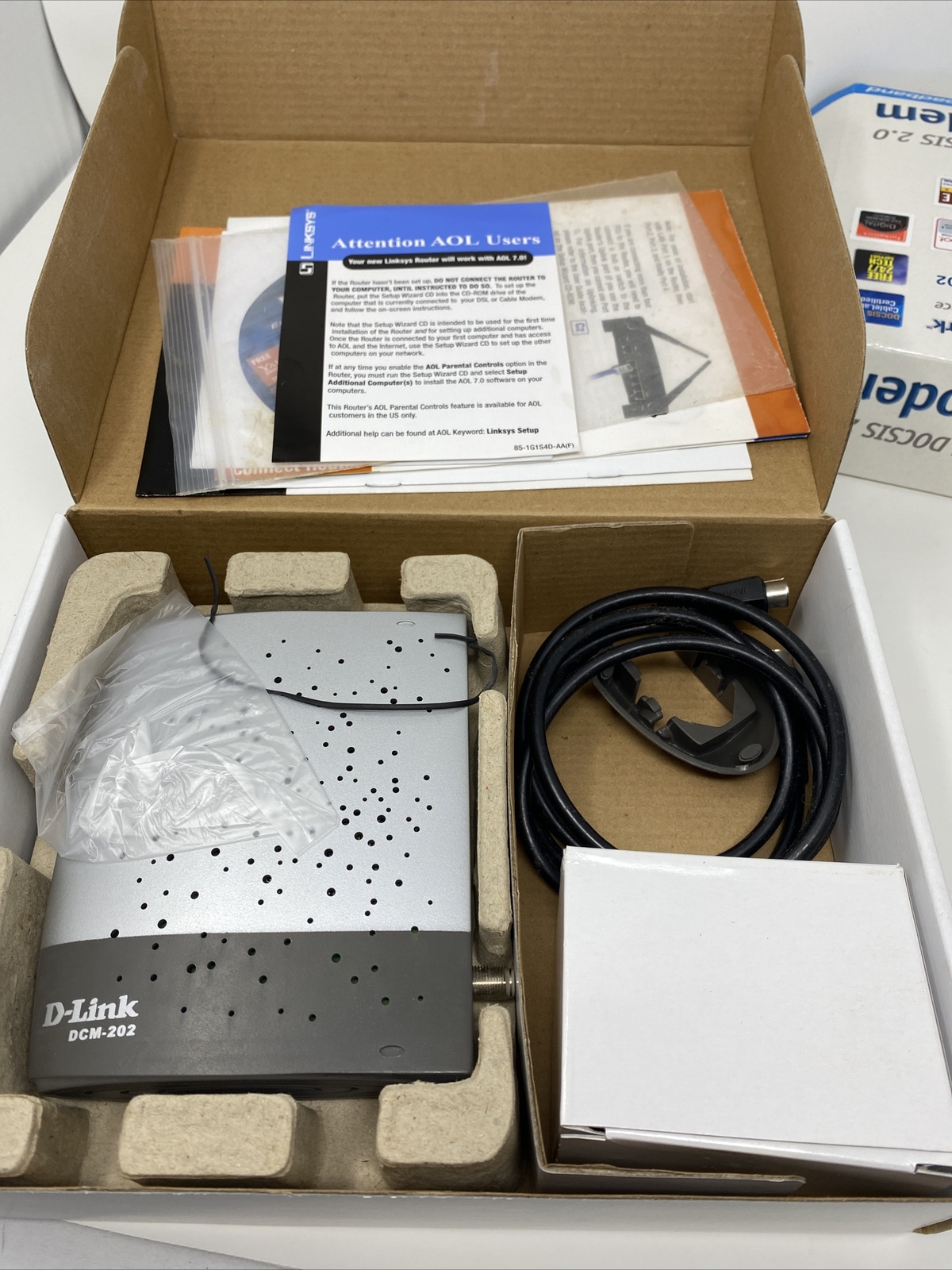 New in Open Box - D-LINK DCM-202 Broadband Cable Modem 840356080666| eBay