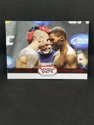 Dan Hardy & Anthony Johnson 2011 Topps Showdown Shots Red Parallel #6/8 ...