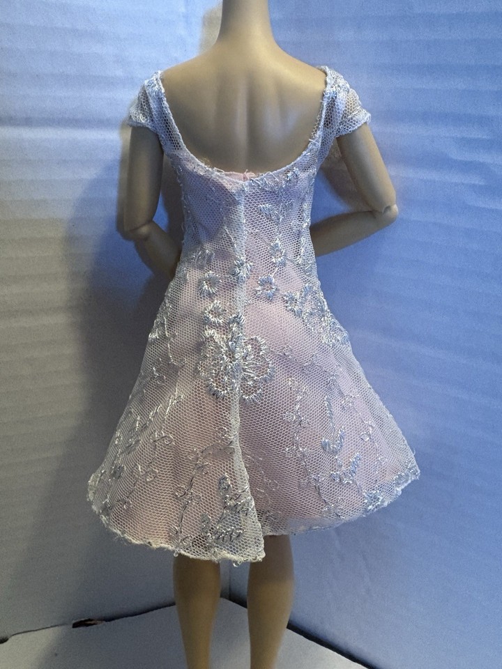 Tonner Tyler Sydney 16” Doll Fashion Pink Dress With Lace Overlay 2 ...