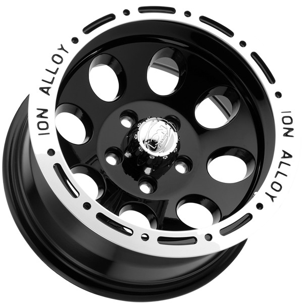 (Set of 4) Ion 174 17x9 5x4.5" +0mm Gloss Black Wheels Rims 17" Inch ...
