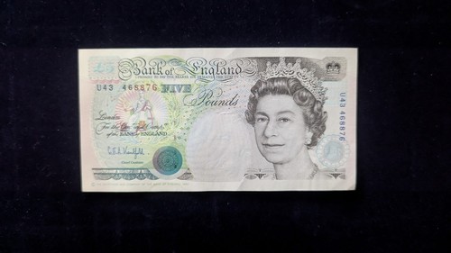 1990 Bank of England Circulated Note Great Britain 5 Pounds **Mint ...