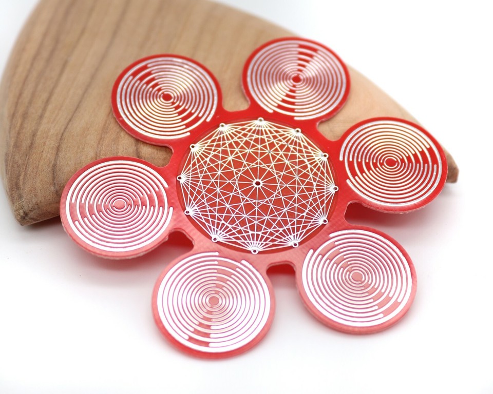 Tesseract crystal grid with Lakhovsky MWO disks, sacred geometry ...