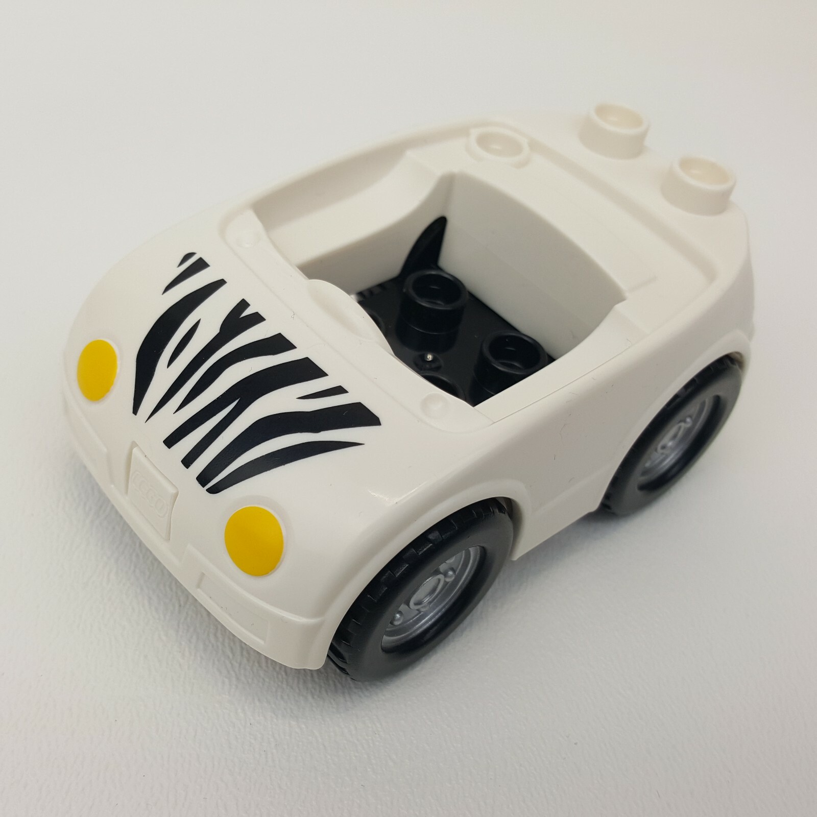 Duplo Lego 6136 Zoo Black & White Zebra Stripe Car Replacement Piece ...
