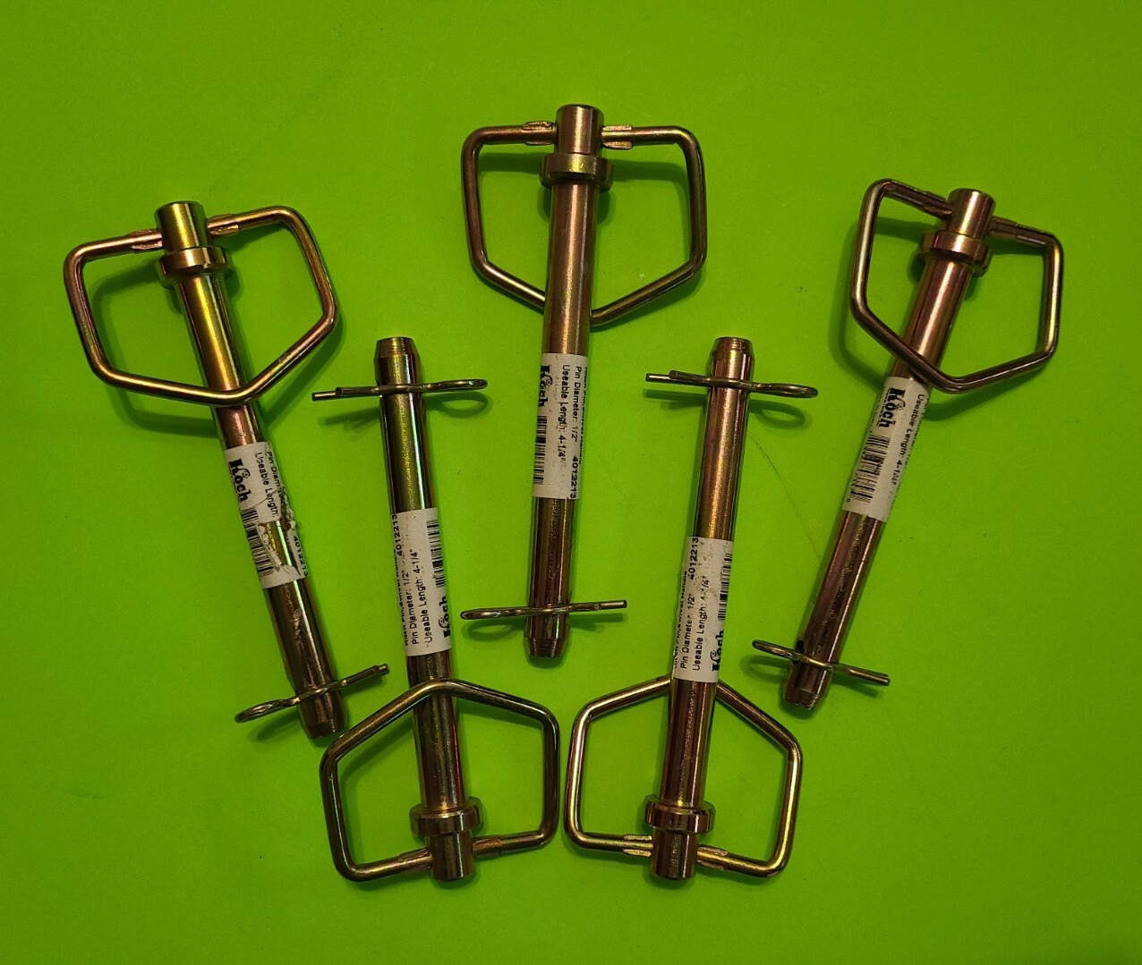 Swivel Handle Hitch Pins Forged 1/2" x 4-1/4" Koch 4012213 (Qty.=5) | eBay