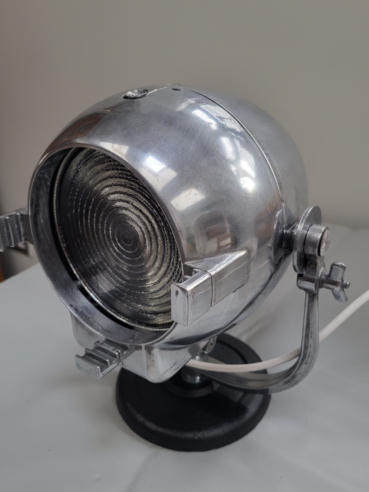 Strand Electric Patt 123 Rewired E27 LED. 4mtrs Polished Theatre Lamp ...