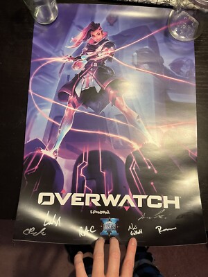 Overwatch BlizzCon 2016 Signed Gaming Poster 14 x 20 inch - Sombra | eBay
