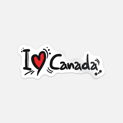 I Love Canada Travel Slogan Vinyl Sticker Decal | eBay