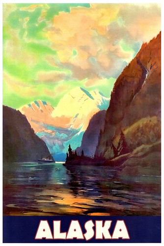 Alaska - Vintage Travel Poster - Retro Posters | eBay