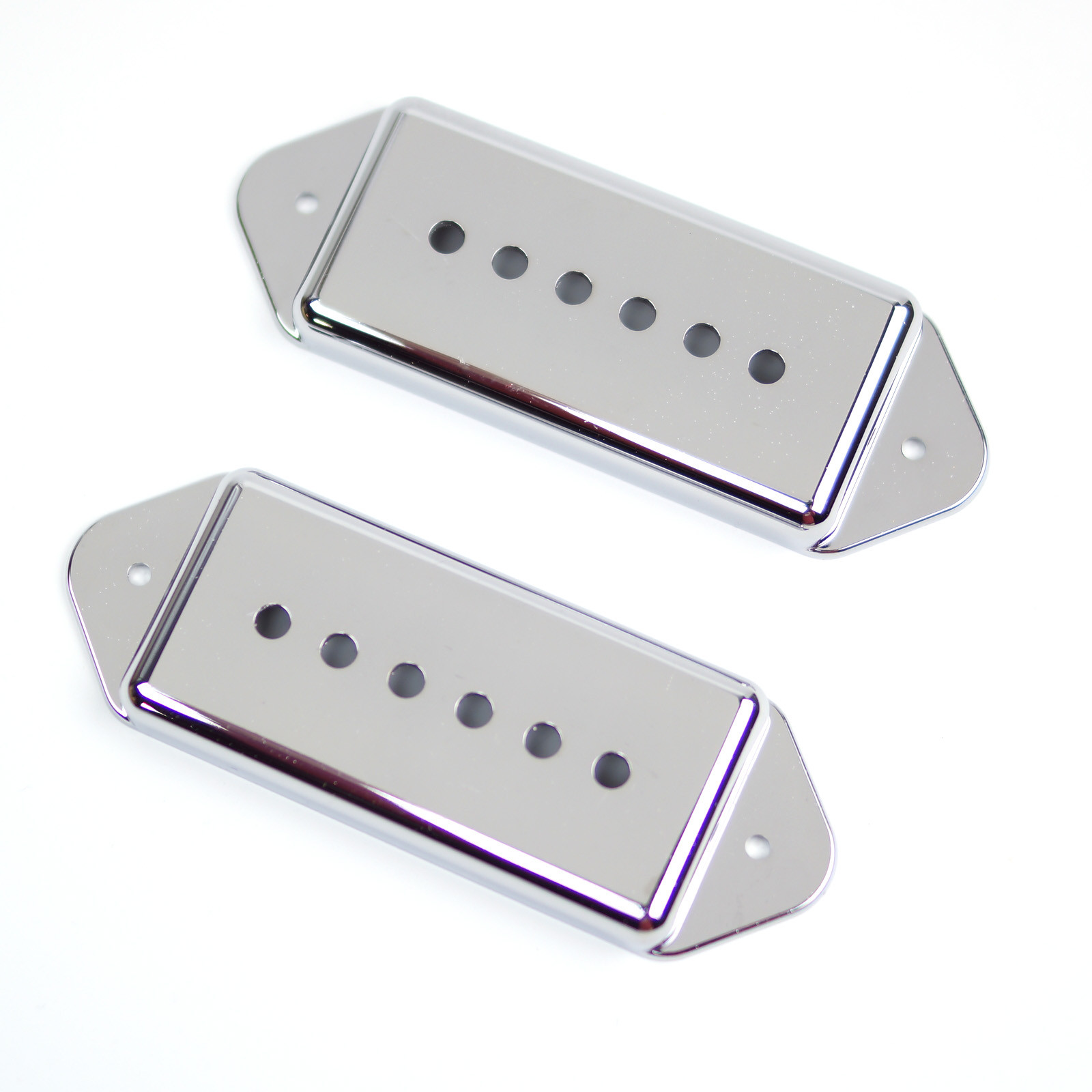 Replacement P-90 p90 Dog-ear Pickup Covers Set 50mm/52mm ,Chrome Plated ...