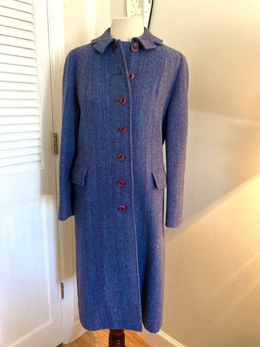 vintage harris tweed blue - Gem