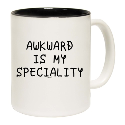 Awkward Is My Speciality GIFT BOXED Funny Mugs Novelty Coffee Mug Cup ...