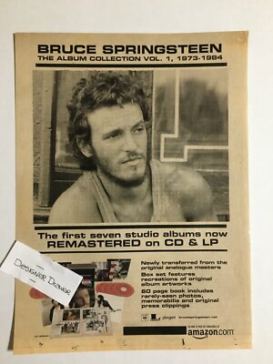 Bruce Springsteen Album Collection V1 Promotional 2014 Print Ad | eBay
