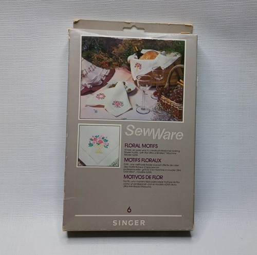 Vintage Singer Sew Ware Cartridge No. 6 Floral Motifs 75691007065 | eBay