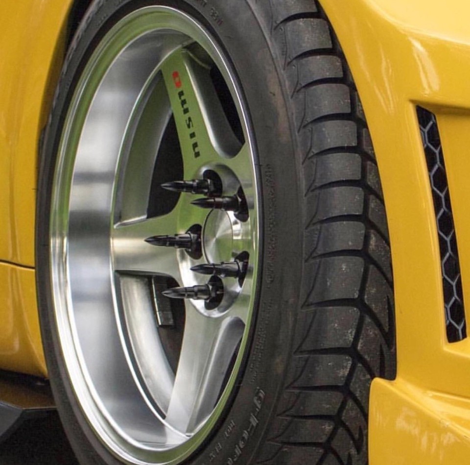 TRUE SPIKE 121MM EXTENDED STEEL TUNER SPIKED BULLET LUG NUTS CHEVY ...