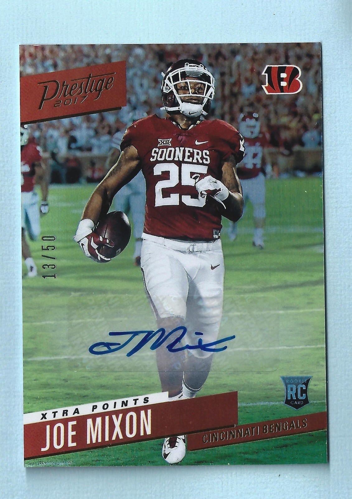 JOE MIXON 2017 PRESTIGE XTRA POINTS RC SIGNATURE AUTOGRAPH AUTO /50 | eBay