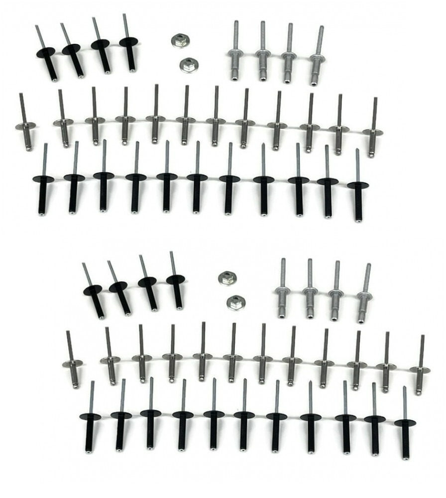 2 Complete Golf Cart Body Rivet Hardware Kit for EZGO TXT 1994 & Up Gas ...