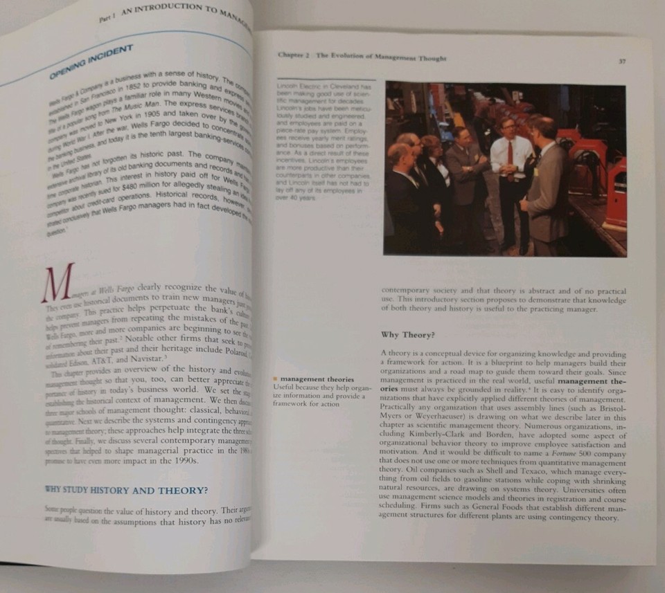 Management Textbook Griffin 3rd Edition 1990 Book Vtg 90s Manager Role ...