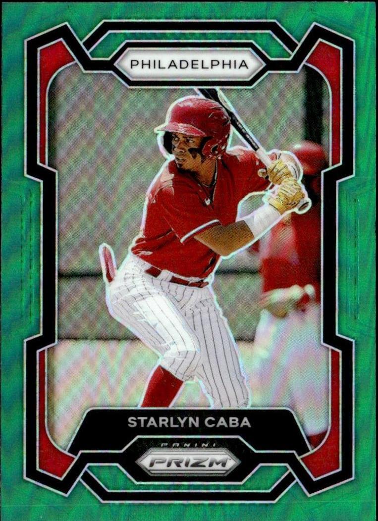 2024 Panini Prizm - Starlyn Caba #215 Green Prizm (RC) for sale online ...