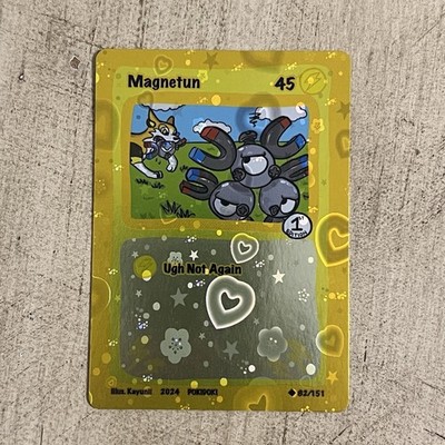Magnetun POKIDOKI 82 Heart Holo 1st ED Chef Ken Lee Fan Art Magneton | eBay