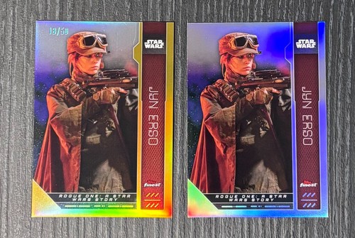 2023 Topps Star Wars Finest Jyn Erso Gold Refractor /50 Extended Base ...
