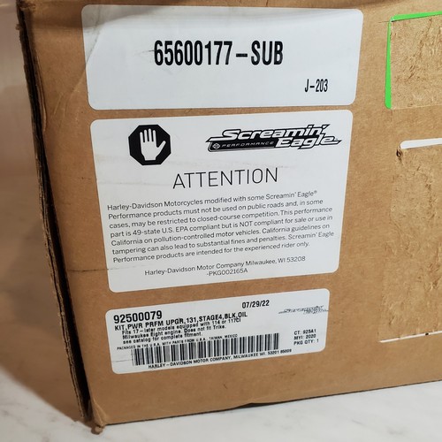 NEW HARLEY-DAVIDSON SE 131 M8 TOURING EXHAUST HEADER PIPE P# 65600177 ...