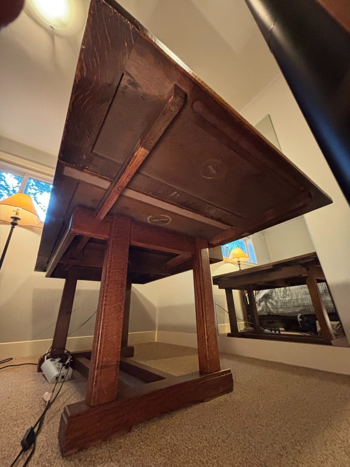 Early 20th Century English Draw Leaf Oak Table, Antique Very Good ...