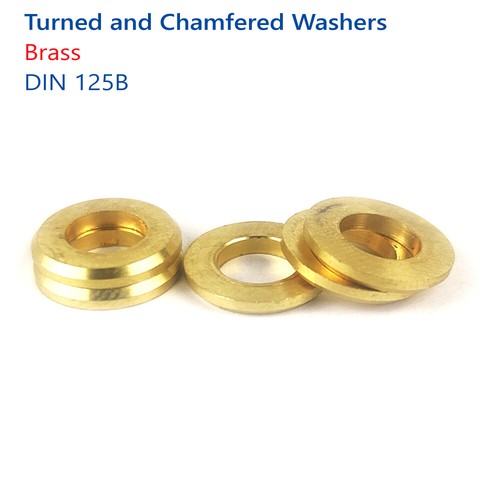 TURNED AND CHAMFERED WASHERS BRASS M1 M1.2 M1.5 M2 M3 M4 M14 M18 M22 ...