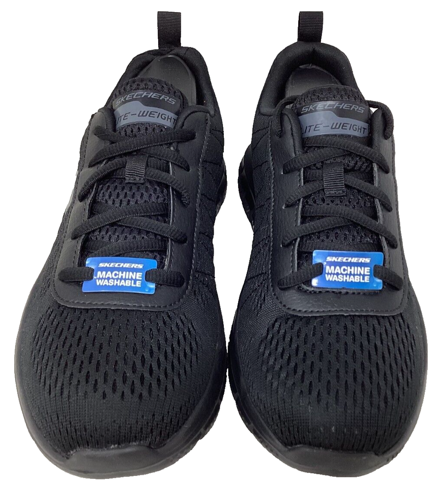 Skechers Men's Track Moulton Blk Lace Up Sneakers Sz:8.5 #232081 118Y ...